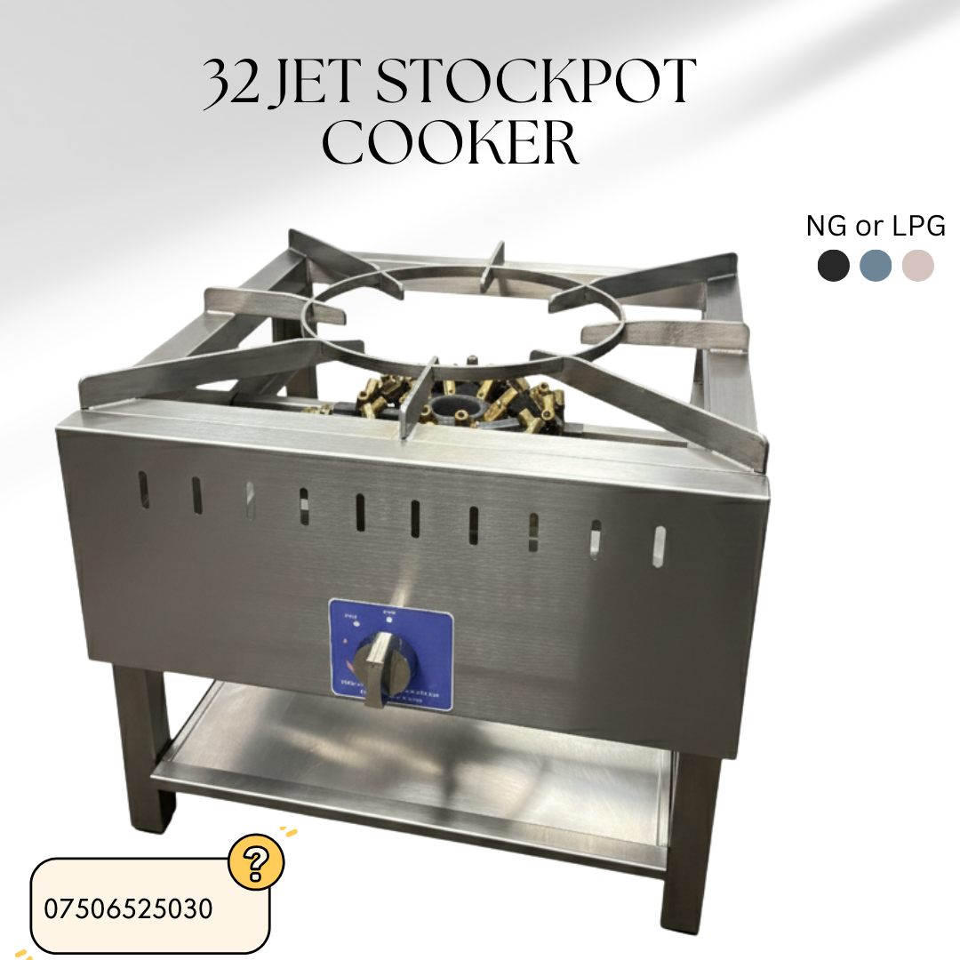 32 JET BURNER STOCKPOT COOKER FOR COMMERCIAL CATERING USE MULTI JET BU ...